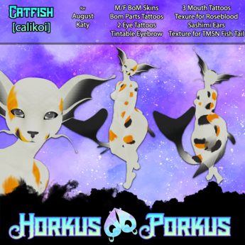 Second Life Marketplace - [HkPk] Catfish for Aug Katy - Calikoi